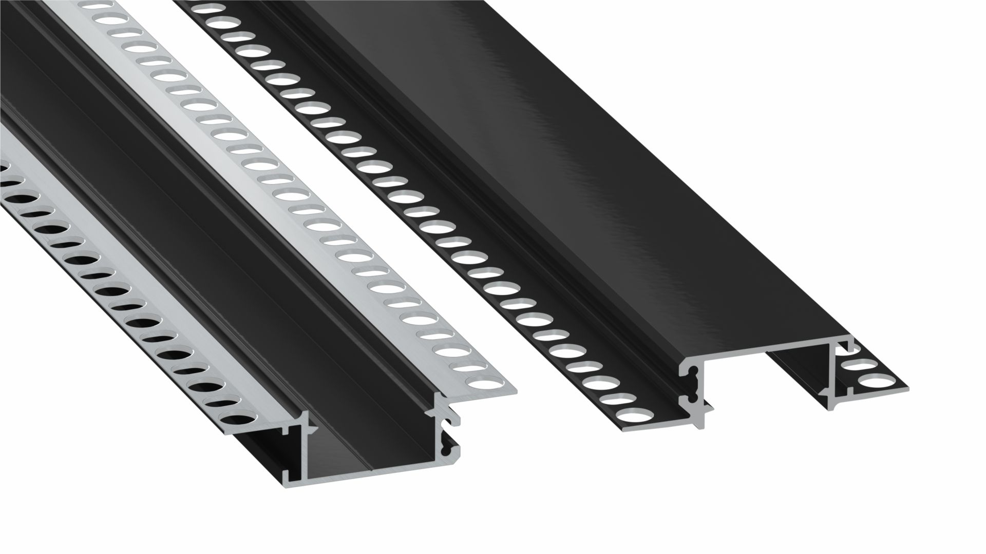 Lumines profile type Zati lacquered black, 3 m ★ Sklep Led - Labs